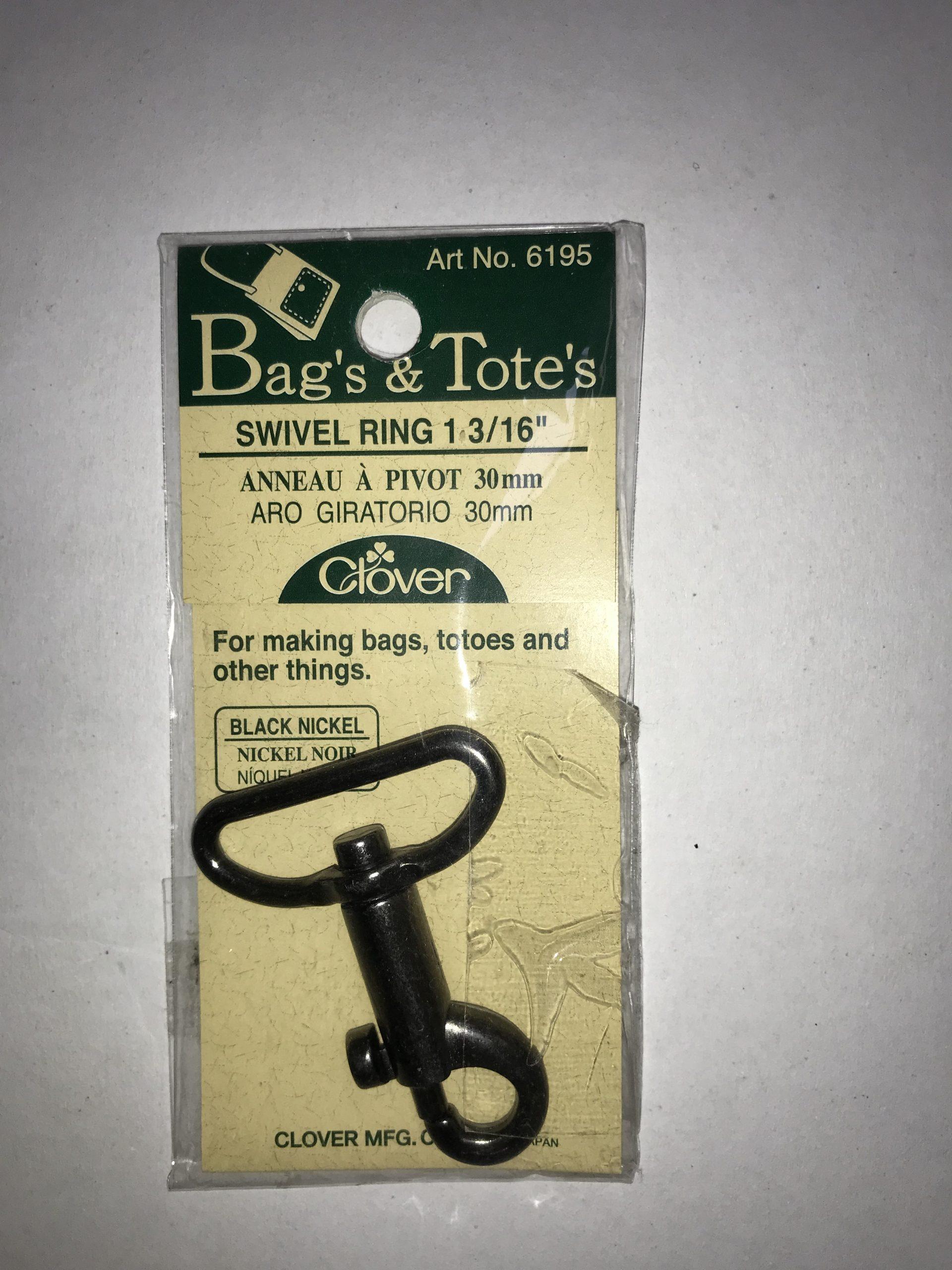 Swivel Ring 3/16” Black Nickel Clover | The Log Cabin - Fabric, Sewing ...