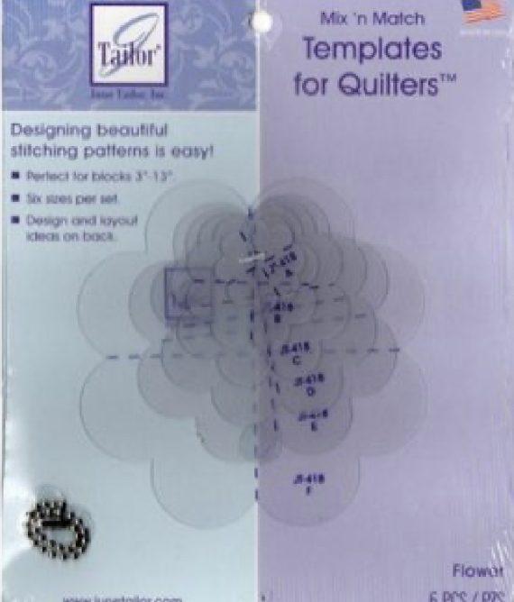Flower Templates for Quilters by June Tailor JT418 | The Log Cabin ...