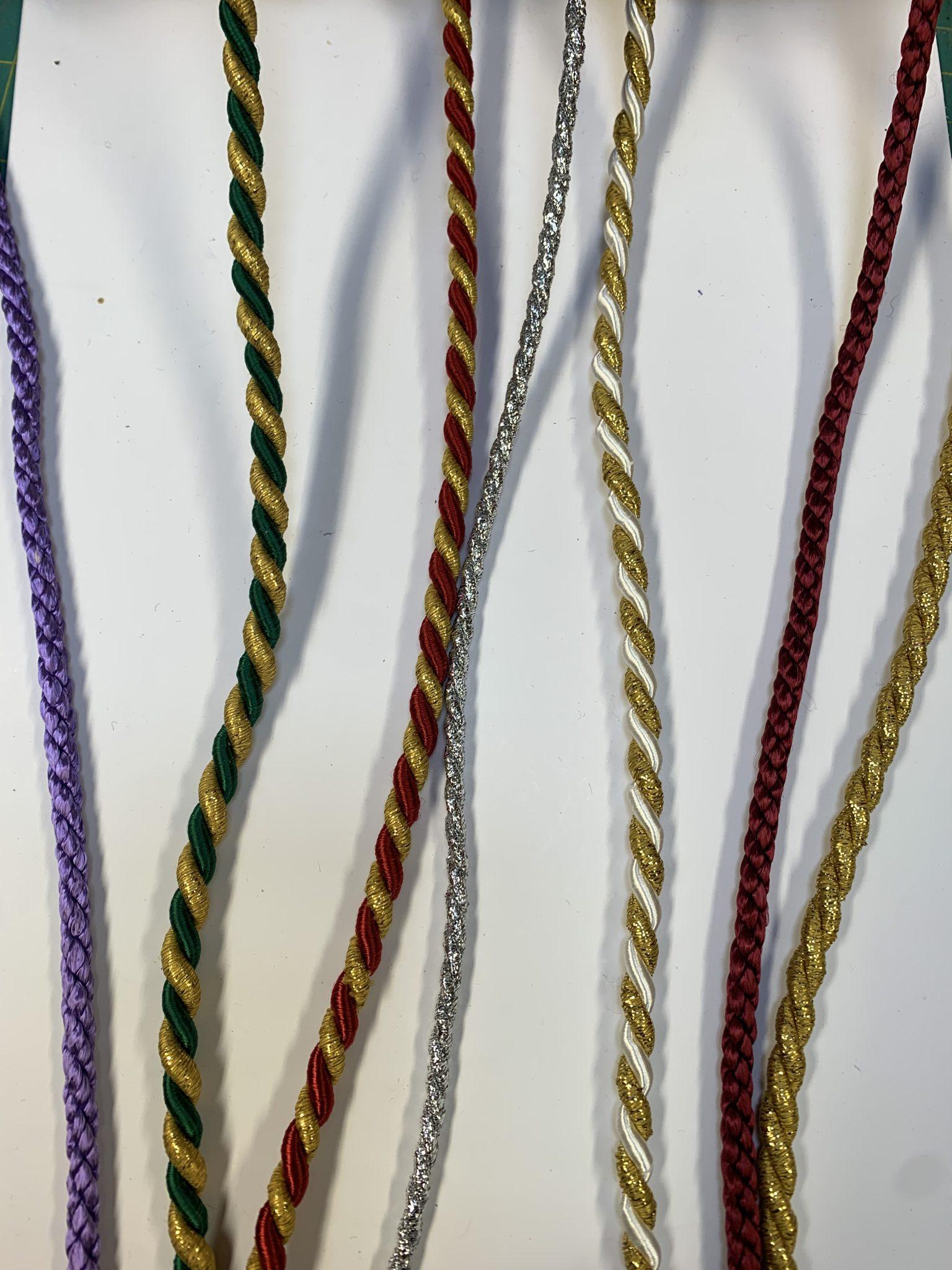 6 mm Cord Trim various colours | The Log Cabin - Fabric, Sewing Kits in ...