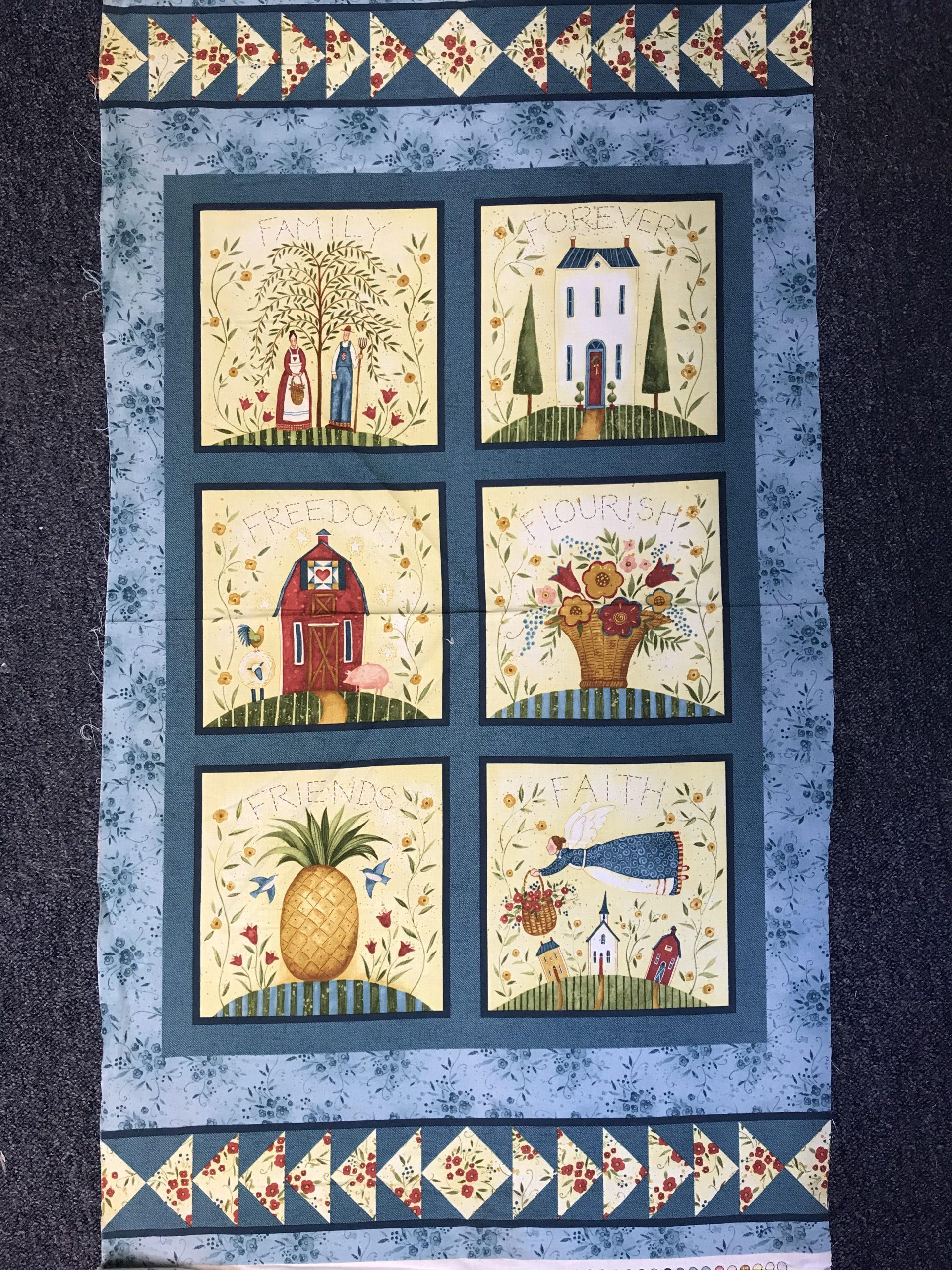 Family Forever by Erin McAllister for Benartex | The Log Cabin - Fabric ...