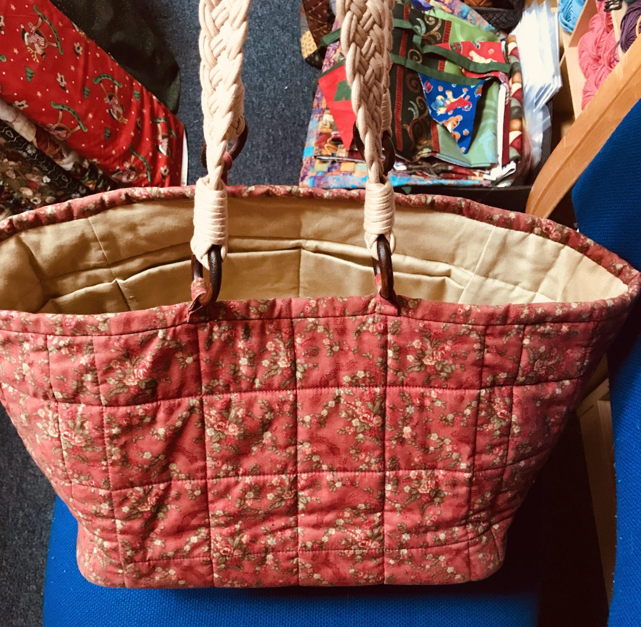 Quilt as you go Project Bag pattern and kit | The Log Cabin - Fabric ...